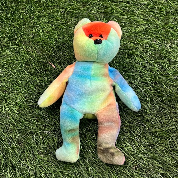 Ty | Toys | Ty Beanie Babies Garcia The Tie Dye Bear Plush 993 | Poshmark